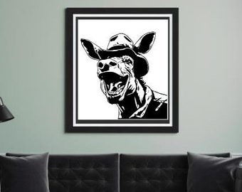 Donkeys Check I045 8 Sticker Decal Horseback Saddle Horseshoe Mule - Etsy