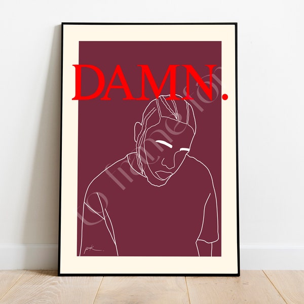 Kendrick Lamar Damn Poster - Etsy