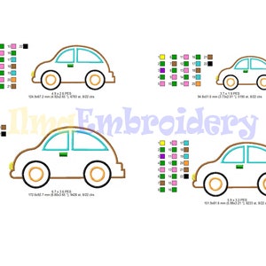 Vehicle Applique Embroidery Design, Vehicle Embroidery Design, Car ...