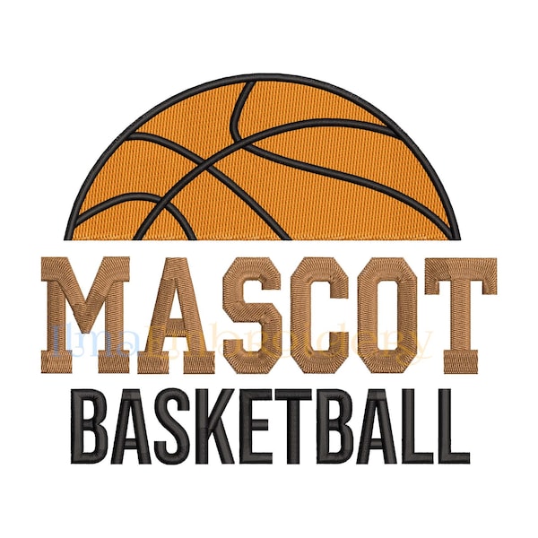 Basketball Embroidery Design - Etsy