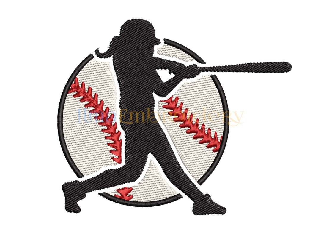 Baseball Embroidery Design, Baseball Players Embroidery Design, Sport ...