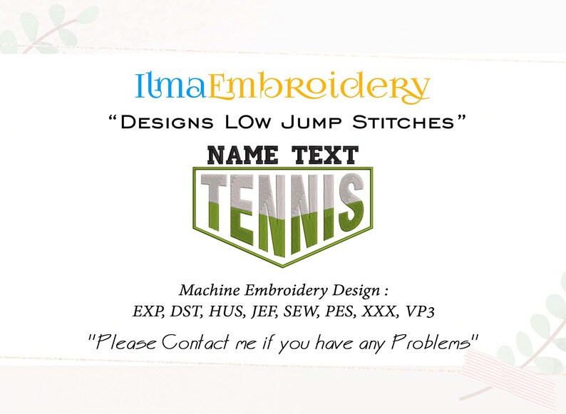 Split Tennis Embroidery Design: Sport Ball Embroidery (4 Sizes) - Etsy