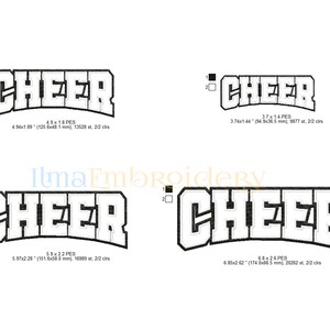 Cheer Embroidery Design: Cheerleader Monogram (instant Download) - Etsy