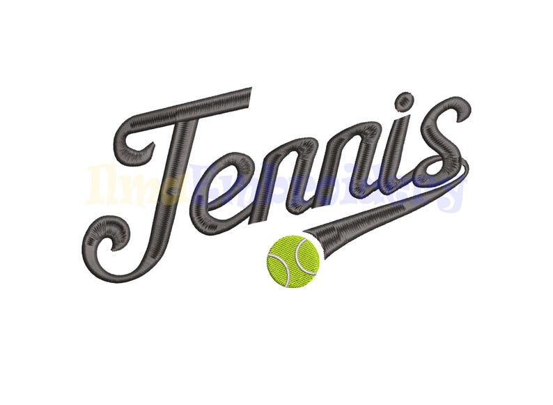 Tennis Embroidery Design: Racket & Ball (instant Download) - Etsy