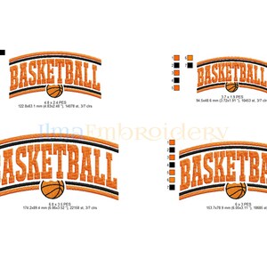 Basketball Embroidery Design, Sport Embroidery Design, Baĺl Embroidery ...