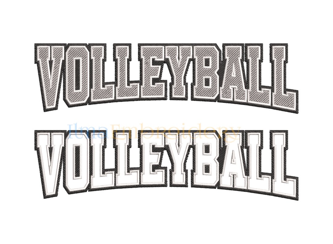 Volleyball Embroidery Design, Sport Embroidery Design, 4 Sizes - Etsy