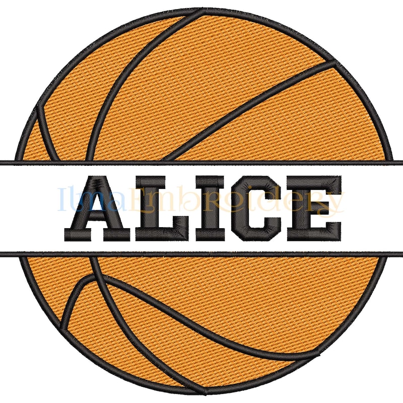 Basketball Embroidery Design - Etsy