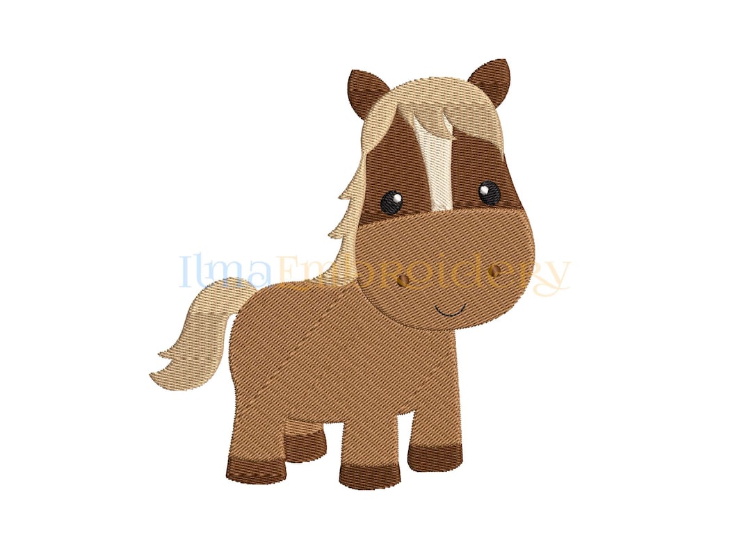 Horse Embroidery Design, Cute Horse Embroidery Design, Animal ...