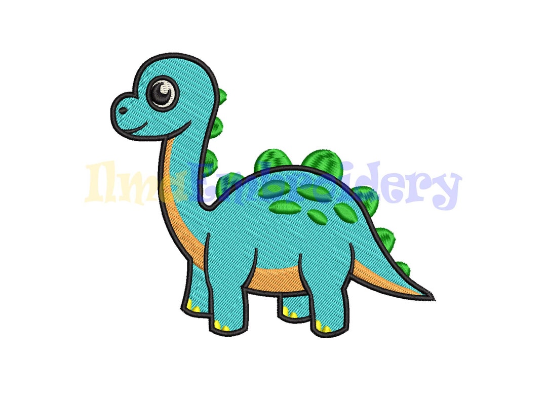 Dinosaur Machine Embroidery Design, 4 Sizes (digital Download) - Etsy