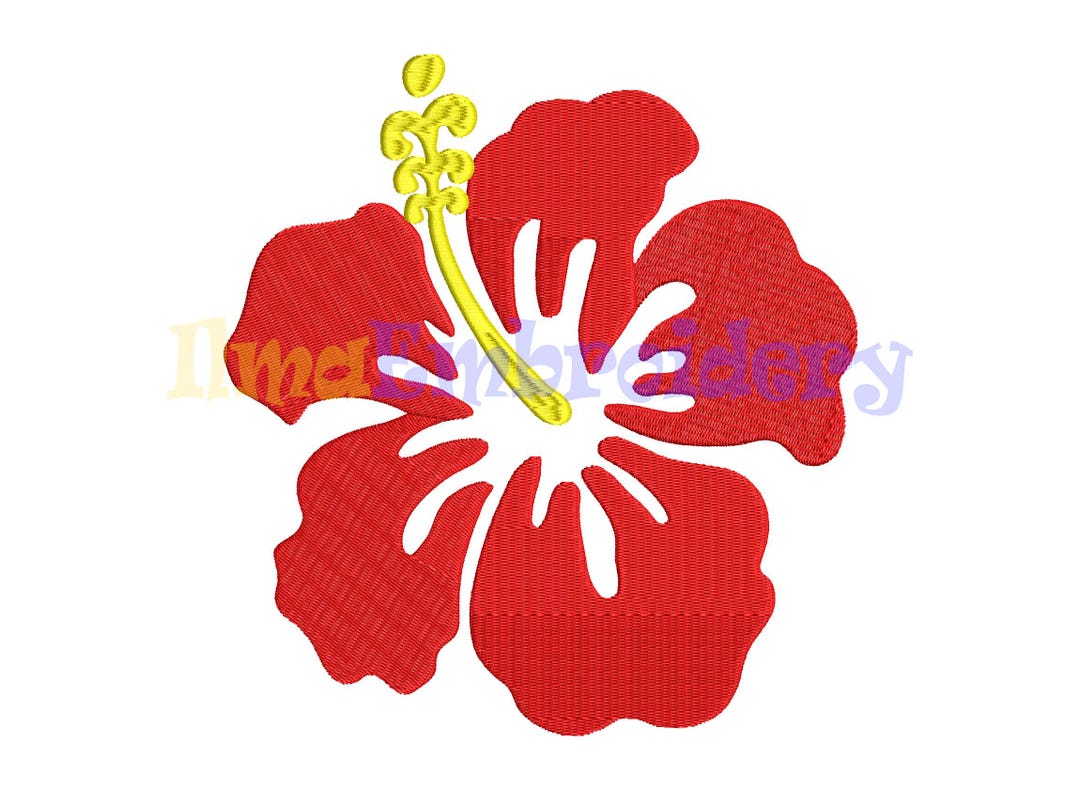 Hibiscus Flower Embroidery Design, Hibiscus Embroidery Designs ...