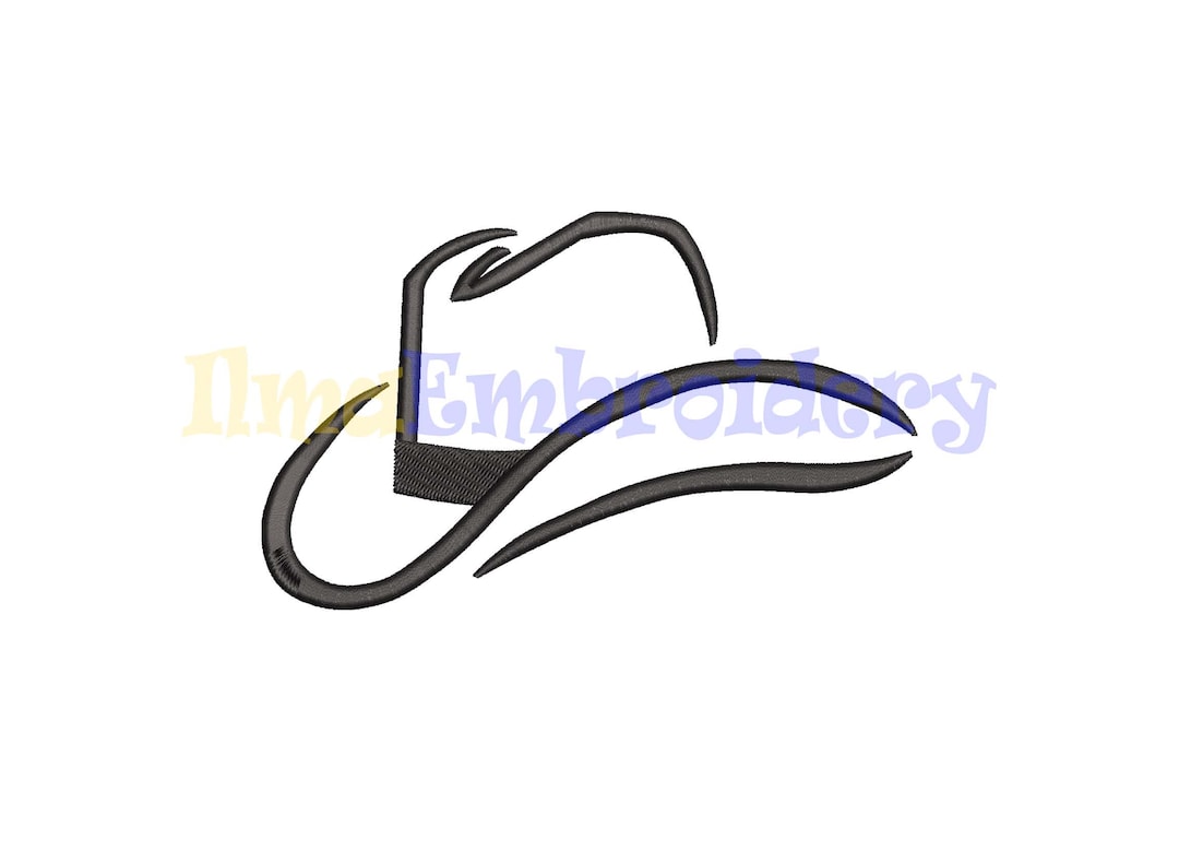 Cowboy Hat Embroidery Designs – Western Hat Machine Embroidery File ...