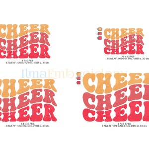 Cheer Embroidery Design, Sport Embroidery Design, Machine Embroidery ...