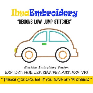 Vehicle Applique Embroidery Design, Vehicle Embroidery Design, Car ...
