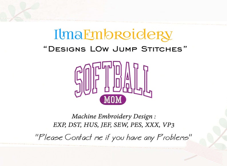 Softball Mom Embroidery Design, Sport Design (4 Sizes) - Etsy