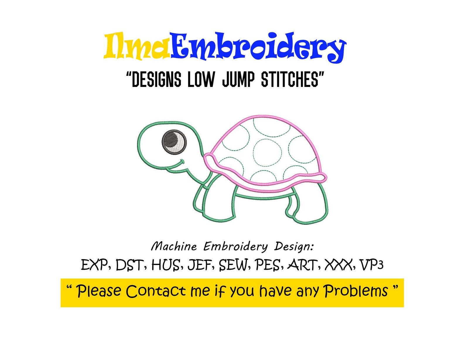 Cute Turtle Applique Embroidery Design, Turtle Embroidery Design ...