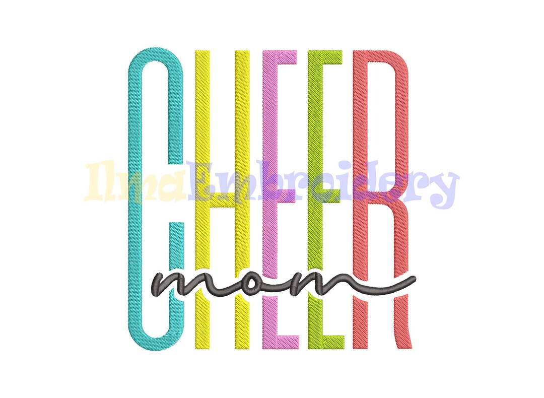 Cheer Mom Embroidery Design: Sport Embroidery (digital Download) - Etsy
