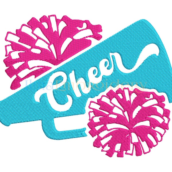 Cheer Pom Embroidery Design Pes - Etsy