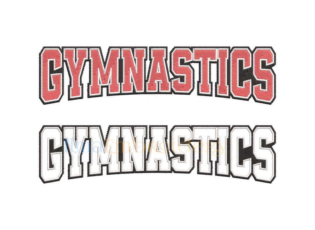 Gymnastics Embroidery Design, Sport Embroidery Design, Machine ...