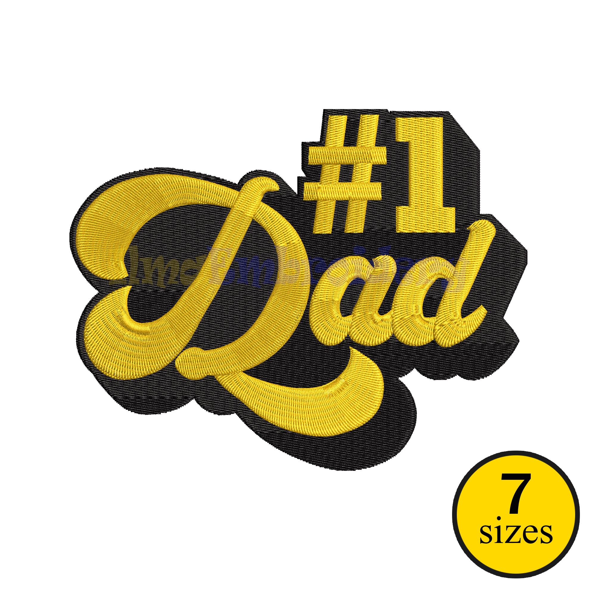Dad Embroidery Design, Father's Day for Hat and Shirt Machine ...