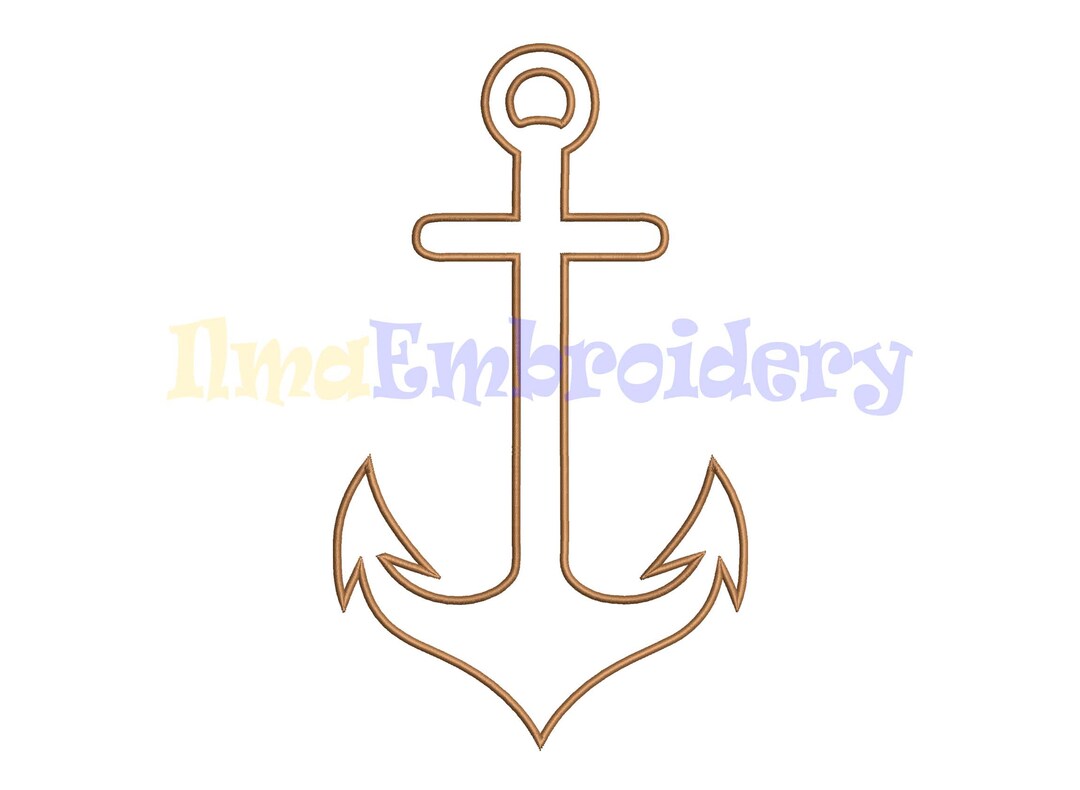 Anchor Applique Embroidery Design, Anchor Embroidery Design, Anchor ...