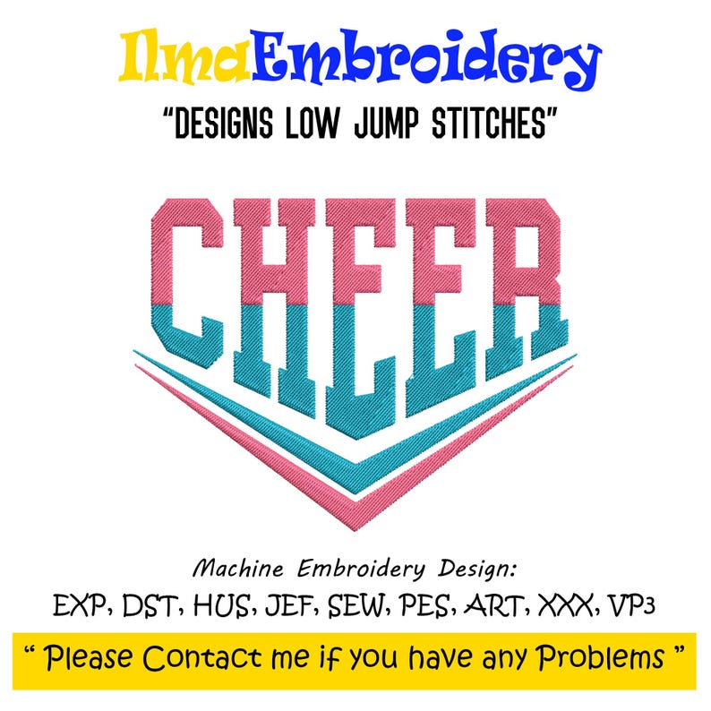 Cheer Team Embroidery Design: Pep Rally Pom Pom Machine File (digital ...