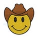 Cowboy Hat Smiley Face Embroidery Design: 4 Sizes (digital Download) - Etsy