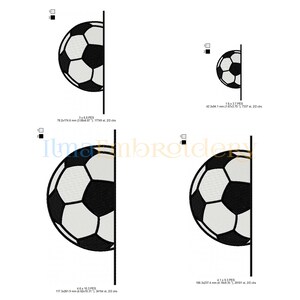 Split Name Soccer Ball Embroidery Design (4 Sizes) - Etsy