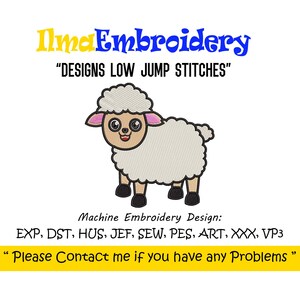 Cute Sheep Embroidery Design, Sheep Embroidery Design, Farm Embroidery ...