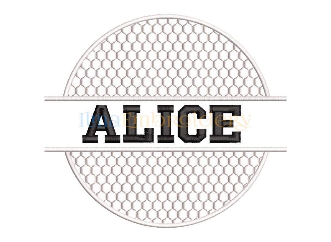 Split Name Golf Embroidery Design: Sport Ball (4 Sizes) - Etsy