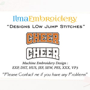 Cheer Embroidery Design: Cheerleader Monogram (instant Download) - Etsy
