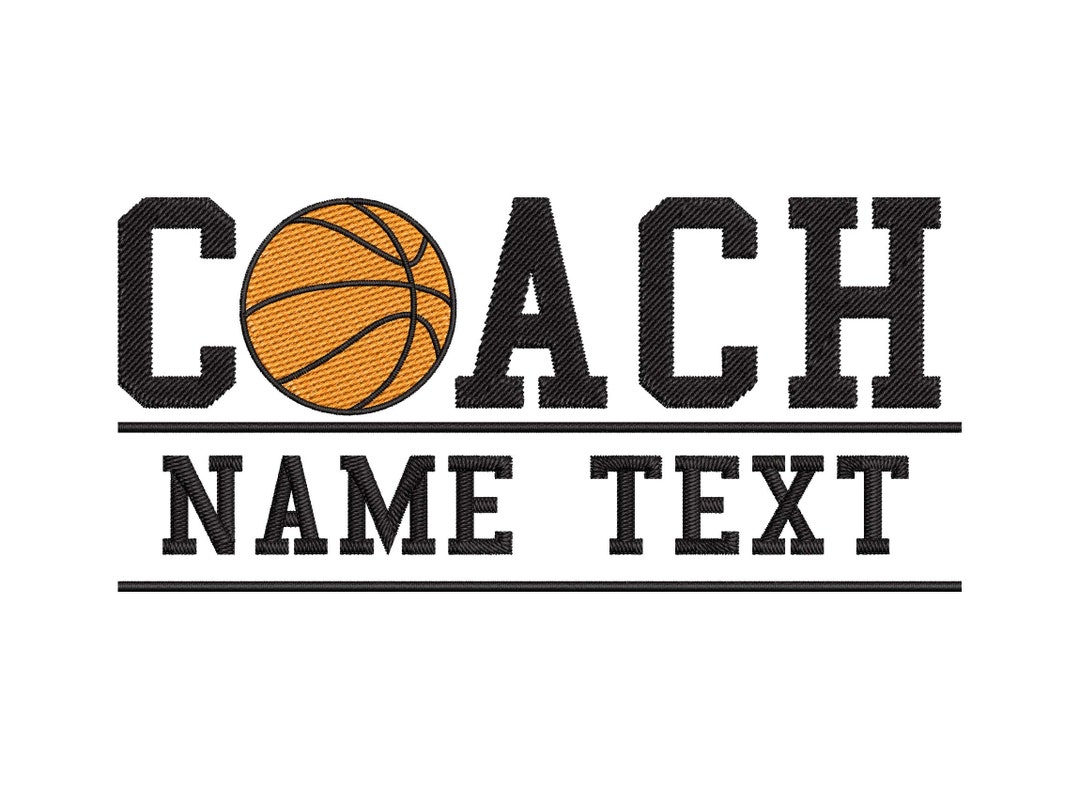 Basketball Coach Embroidery Design, Basketball Embroidery Design, Sport ...