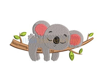 Baby Koala Embroidery Design, Animal Embroidery Design, Machine ...