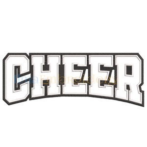 Cheer Embroidery Design: Cheerleader Monogram (instant Download) - Etsy