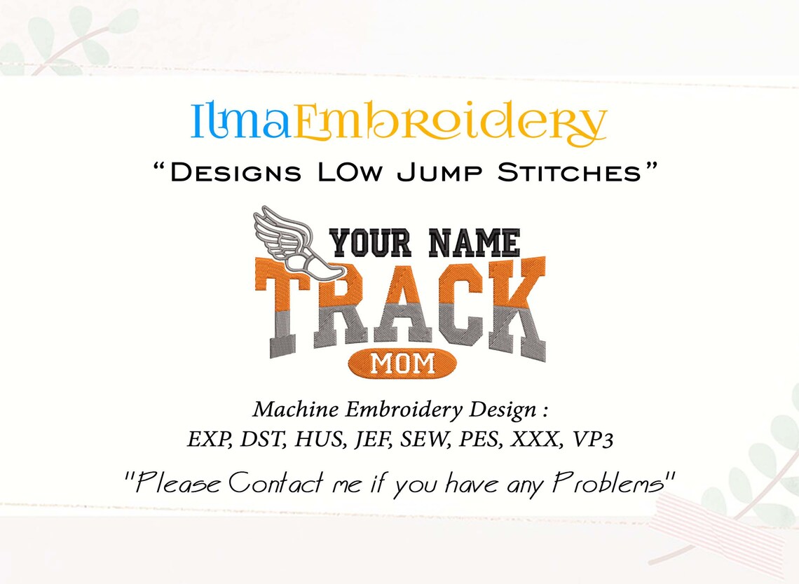 Split Name Track Mom Embroidery Design: 4 Sizes (machine Embroidery) - Etsy