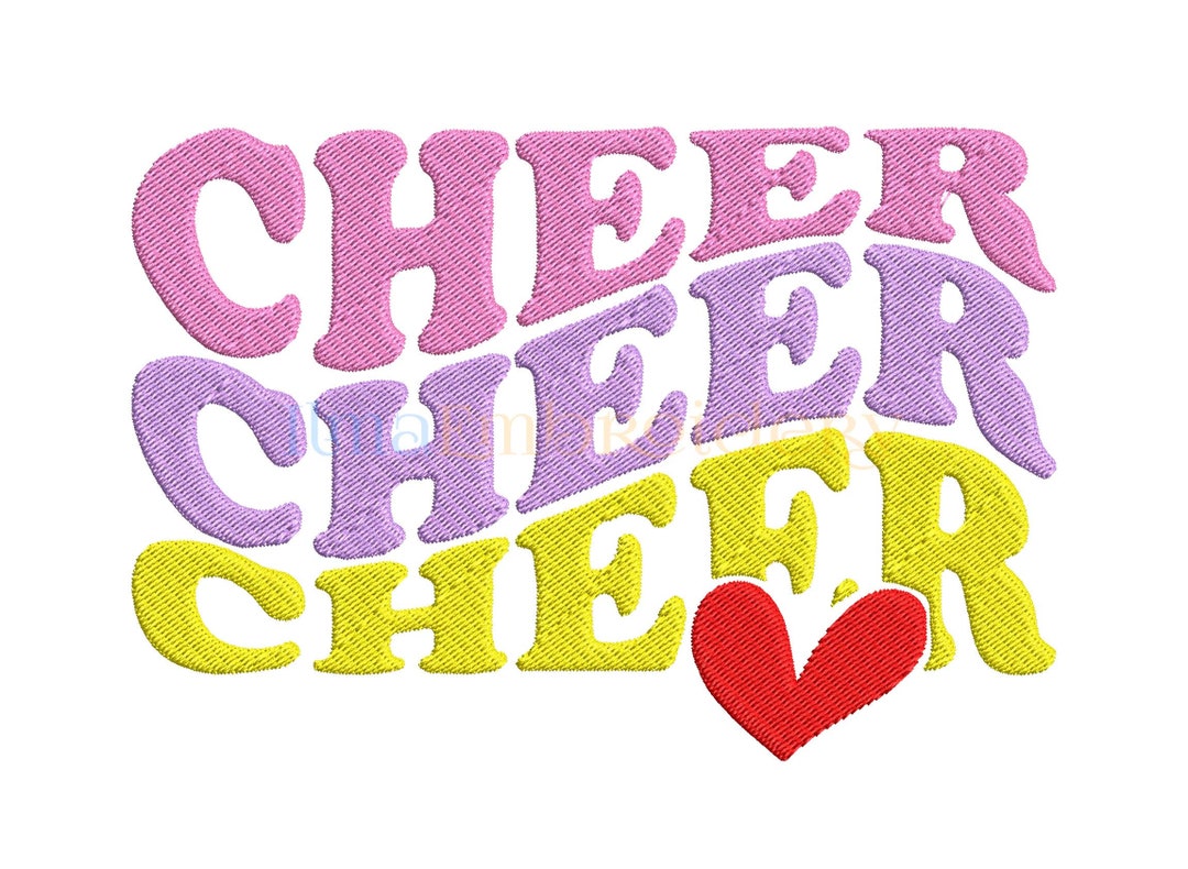 Love Cheer Embroidery Design, Sport Embroidery Design, Machine ...