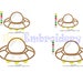 Alien Spaceship Applique Embroidery Design: UFO Flying Saucer (4 Sizes ...