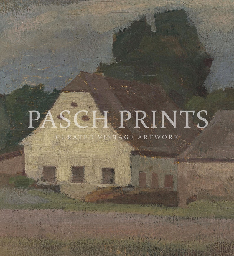 Printable Old Farm Art Set of 5 / Farmstead Art / Polish - Etsy