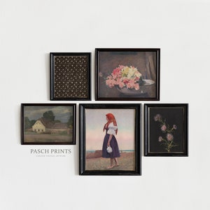 Printable Old Farm Art Set of 5 / Farmstead Art / Polish - Etsy