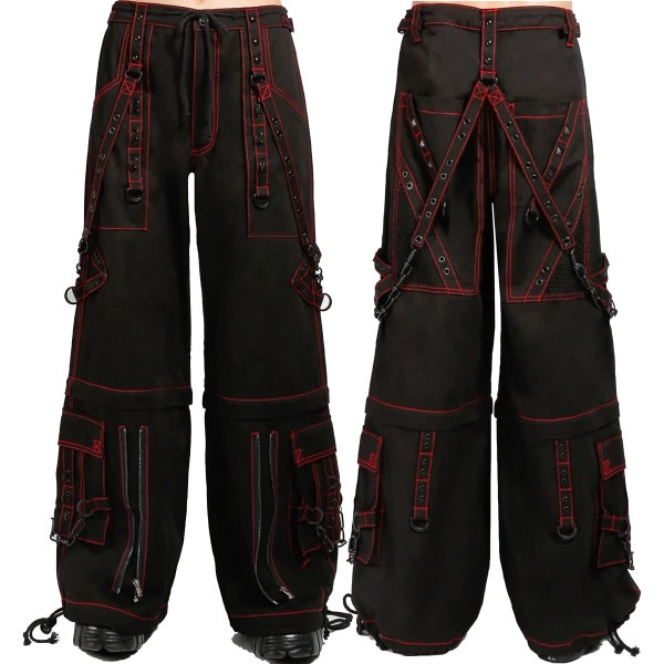 Mens Gothic Red Pants - Etsy
