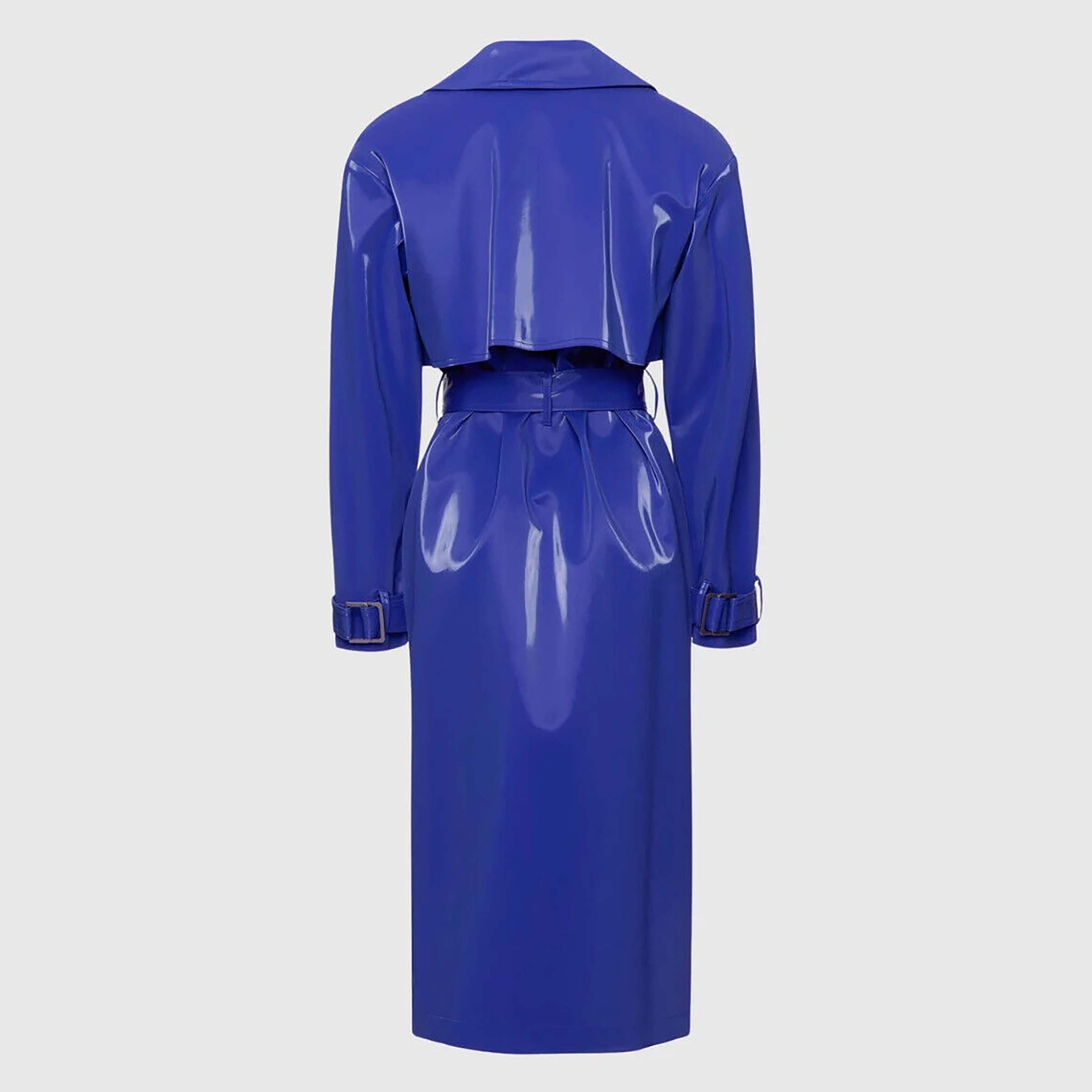 Blue PVC Vinyl Trench Coat Raincoat Waterproof All Sizes - Etsy