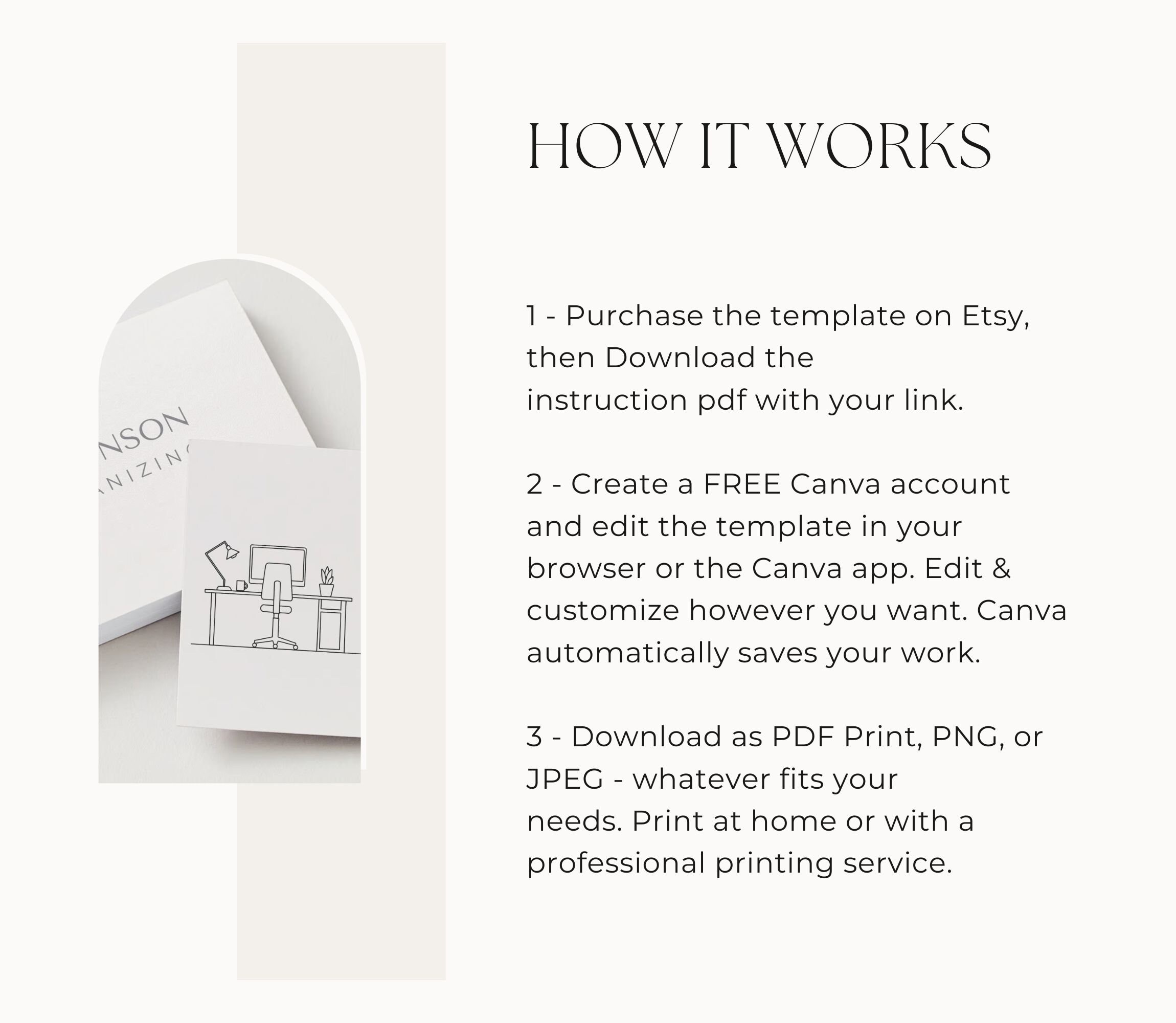 Home Organizing Business Card Template Home Organizing Calling Card ...