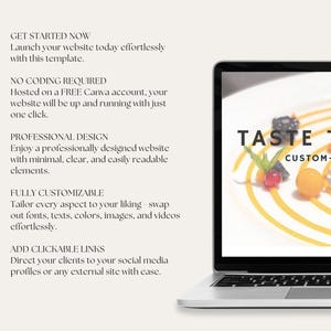 Private Chef Canva Website Chef Website Template Gourmet Landing Page ...