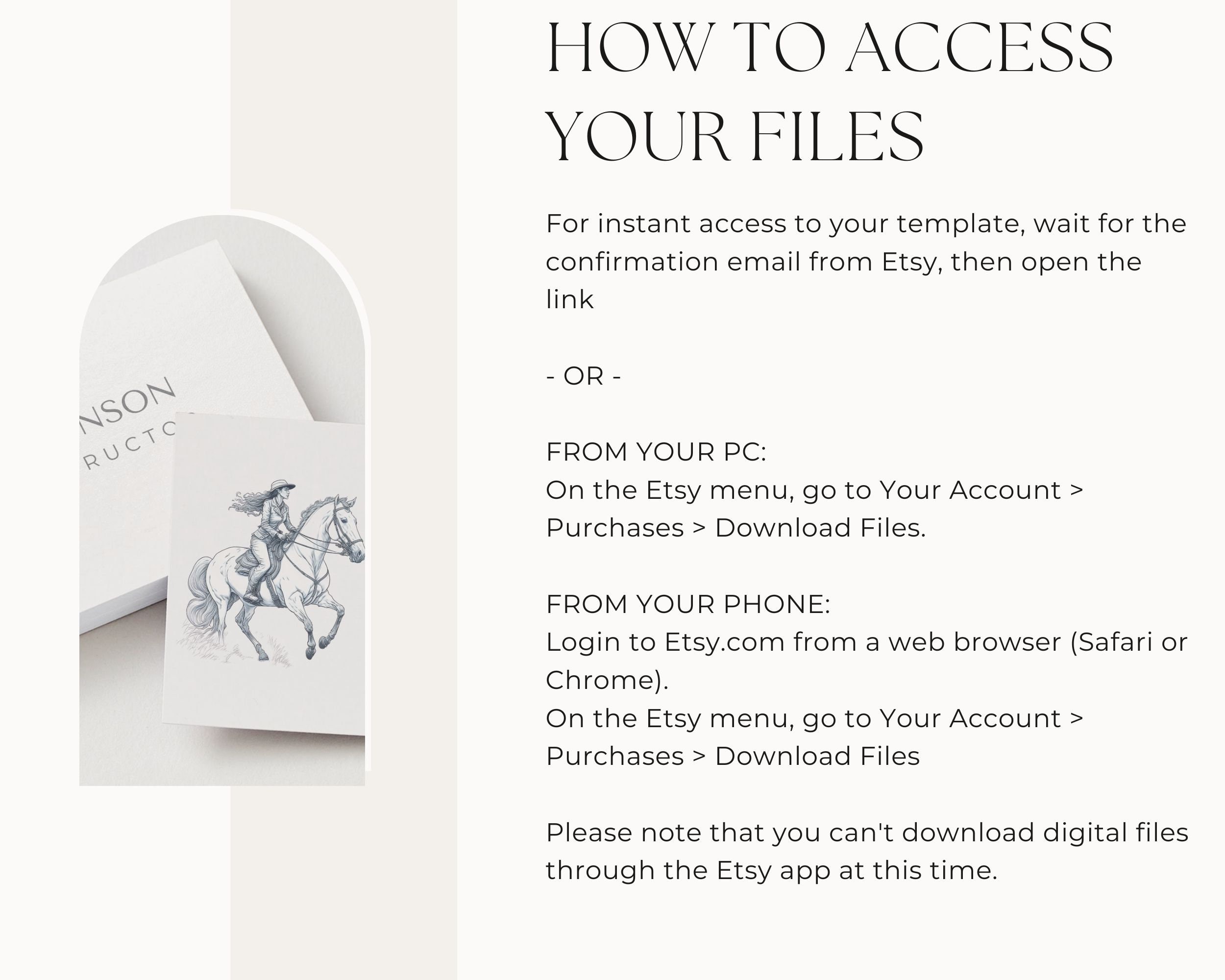 Riding Instructor Business Card Template Business Card Template ...