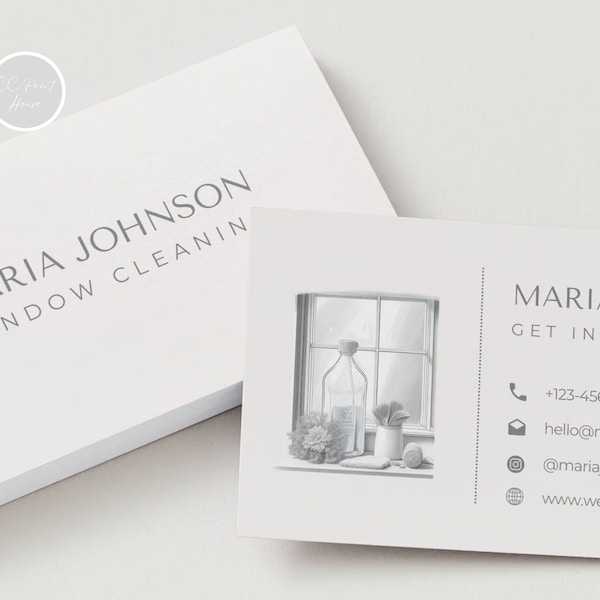 Window Cleaning Business Card Templates - Etsy