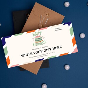 Birthday Gift Coupon Bundle 15 Editable Gift Coupons Template Canva ...