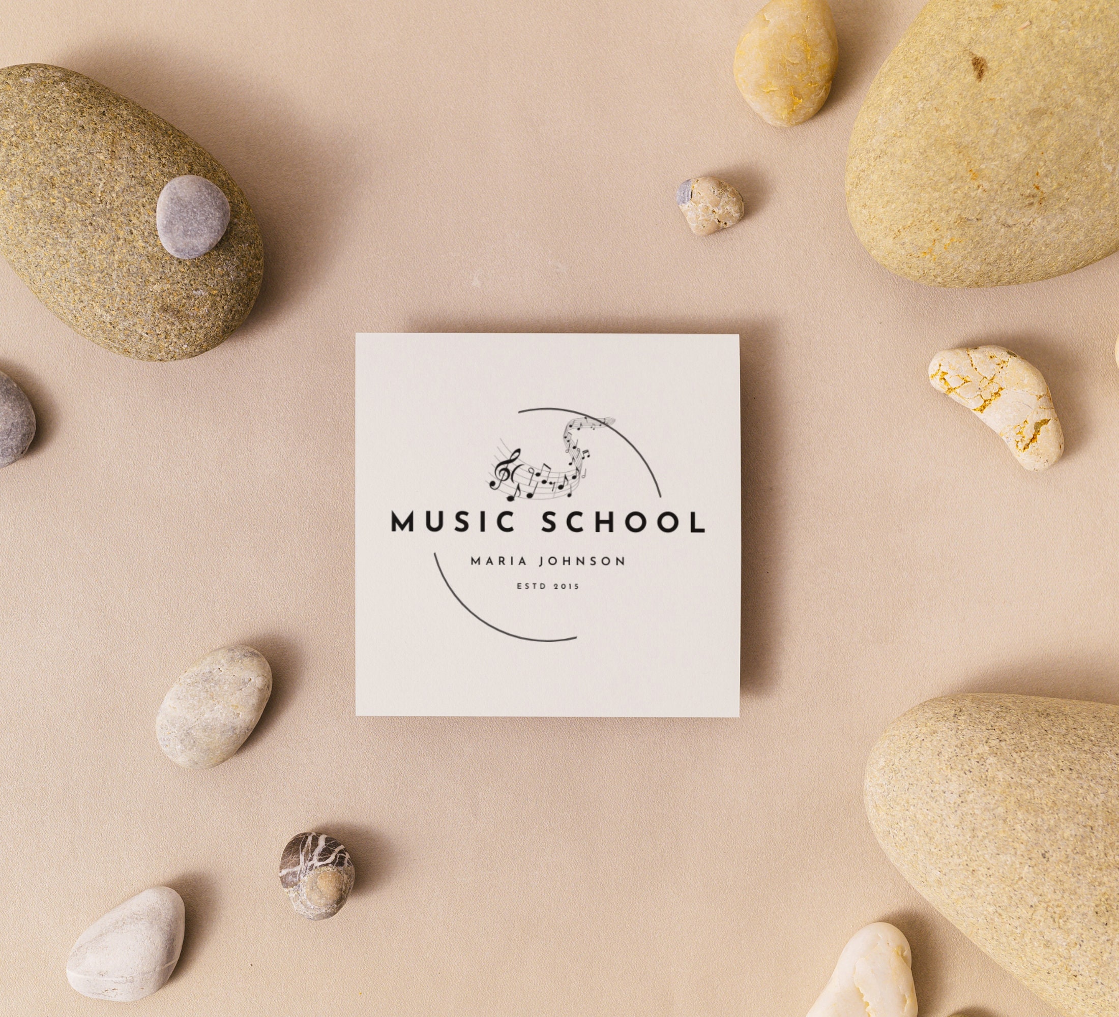 Music Logo Template Music Design 6 Customizable Watermark Music Teacher ...