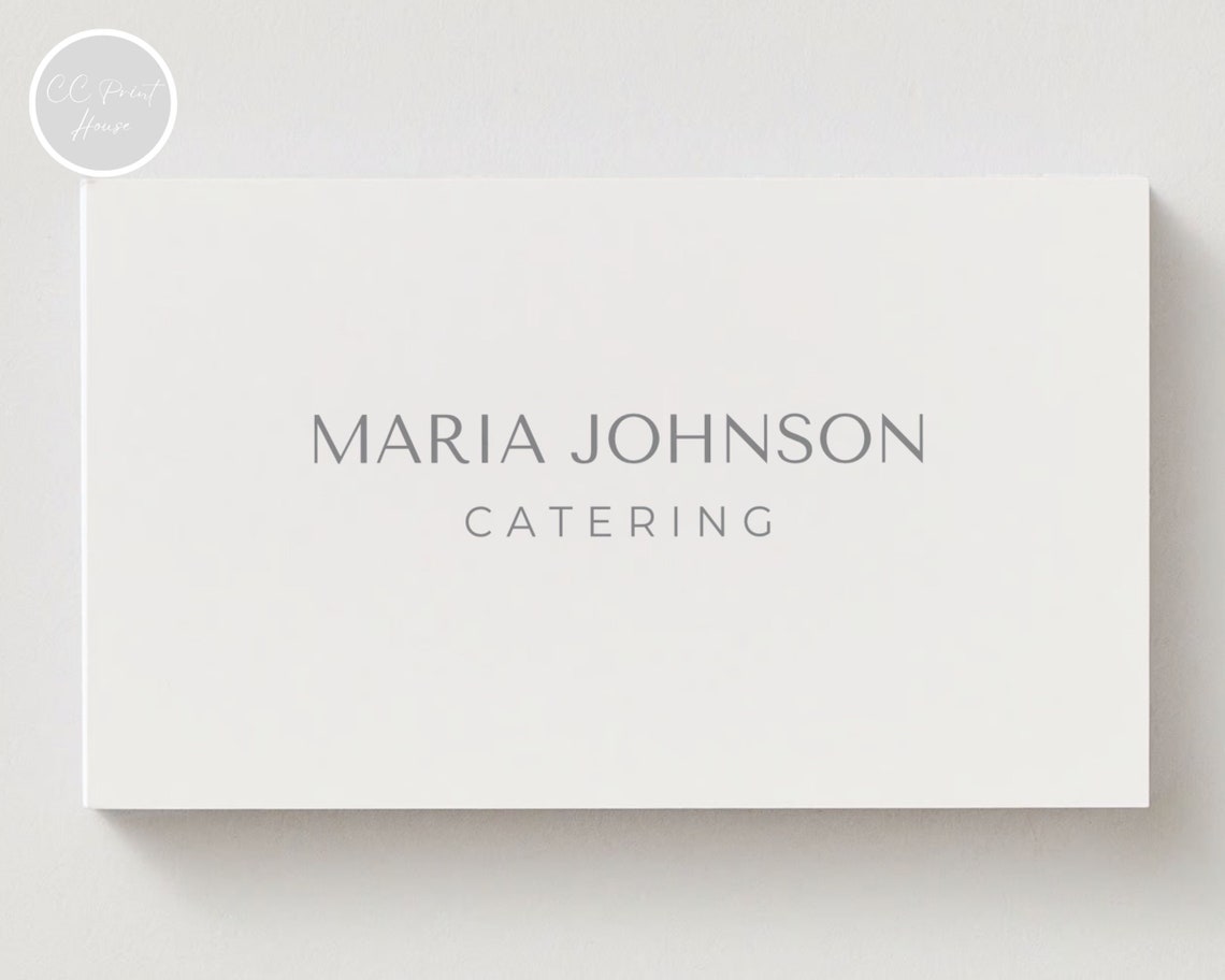 Catering Business Card Template Catering Calling Card Caterer Business ...