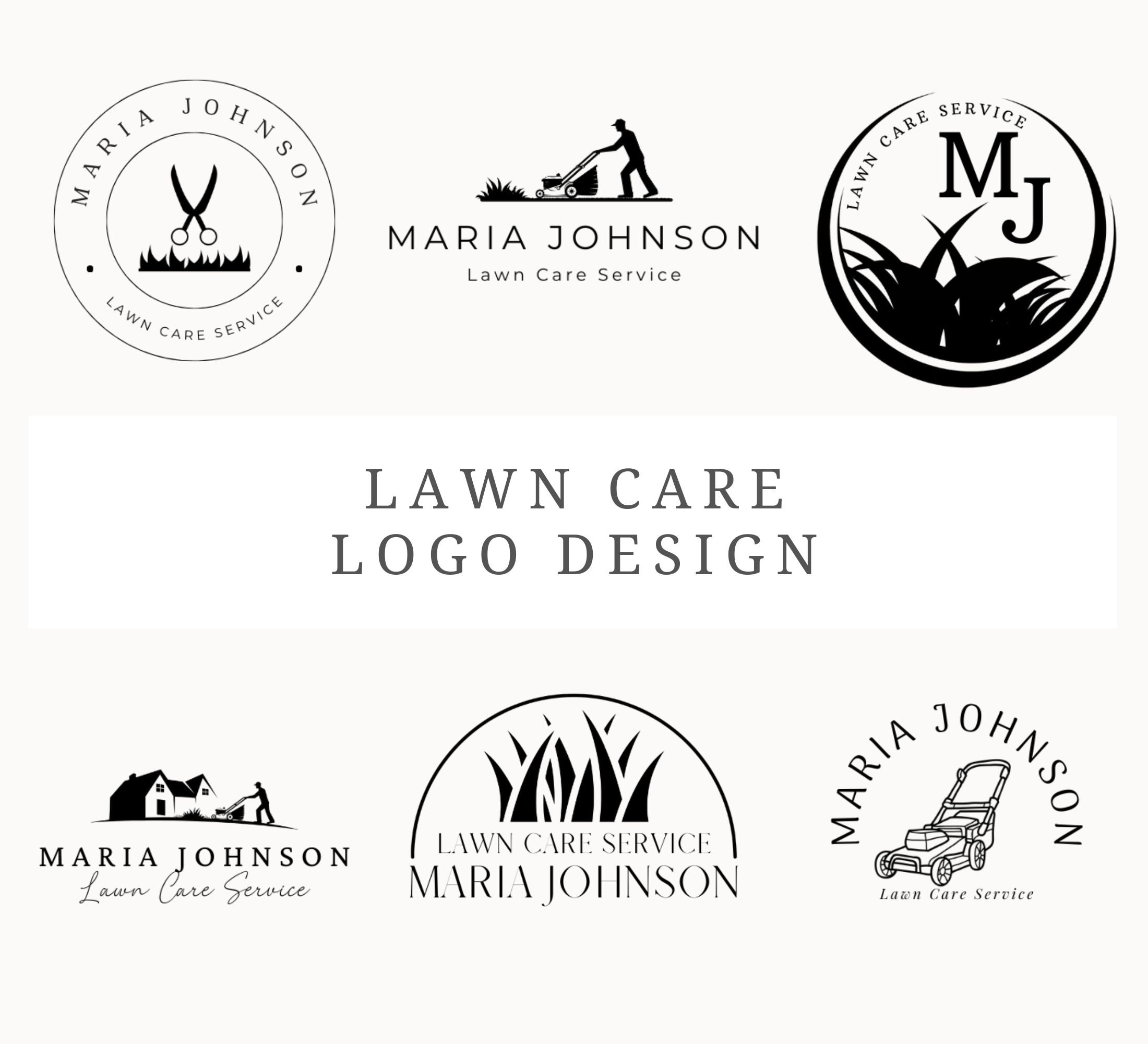 Lawn Care Logo Design, Customizable Groundskeeping Template (canva) - Etsy