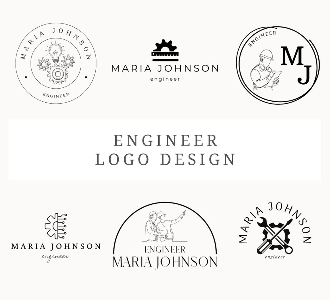 Engineer Logo Design Canva 6 Customizable Engineering Logos Planner ...