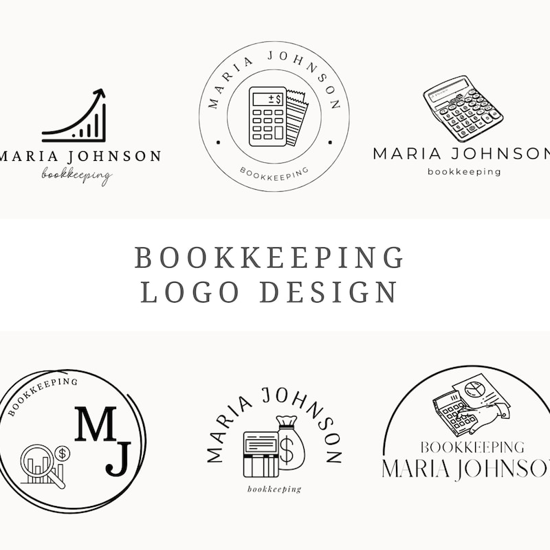 Bookkeeper Logo Design - Etsy